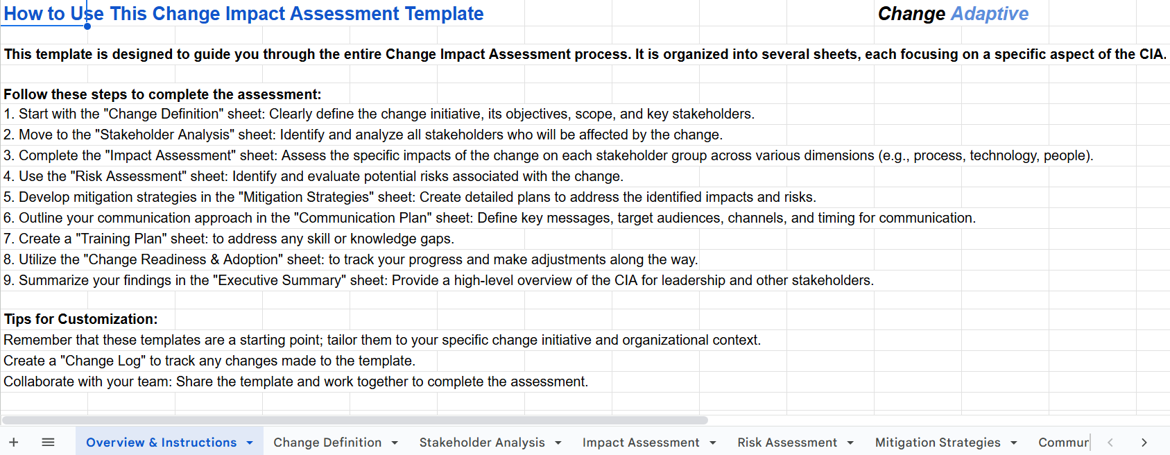 The Ultimate Guide to Change Impact Assessment - Change Adaptive